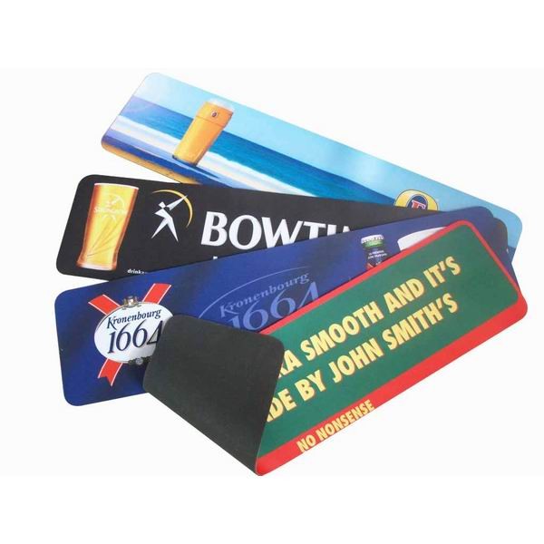 Eco-Friendly Custom Rubber Bar Runner , Promotional Beer Mats