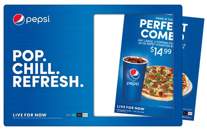 Rubber Office Desk Window Counter Mat Changeable With Photo Frame